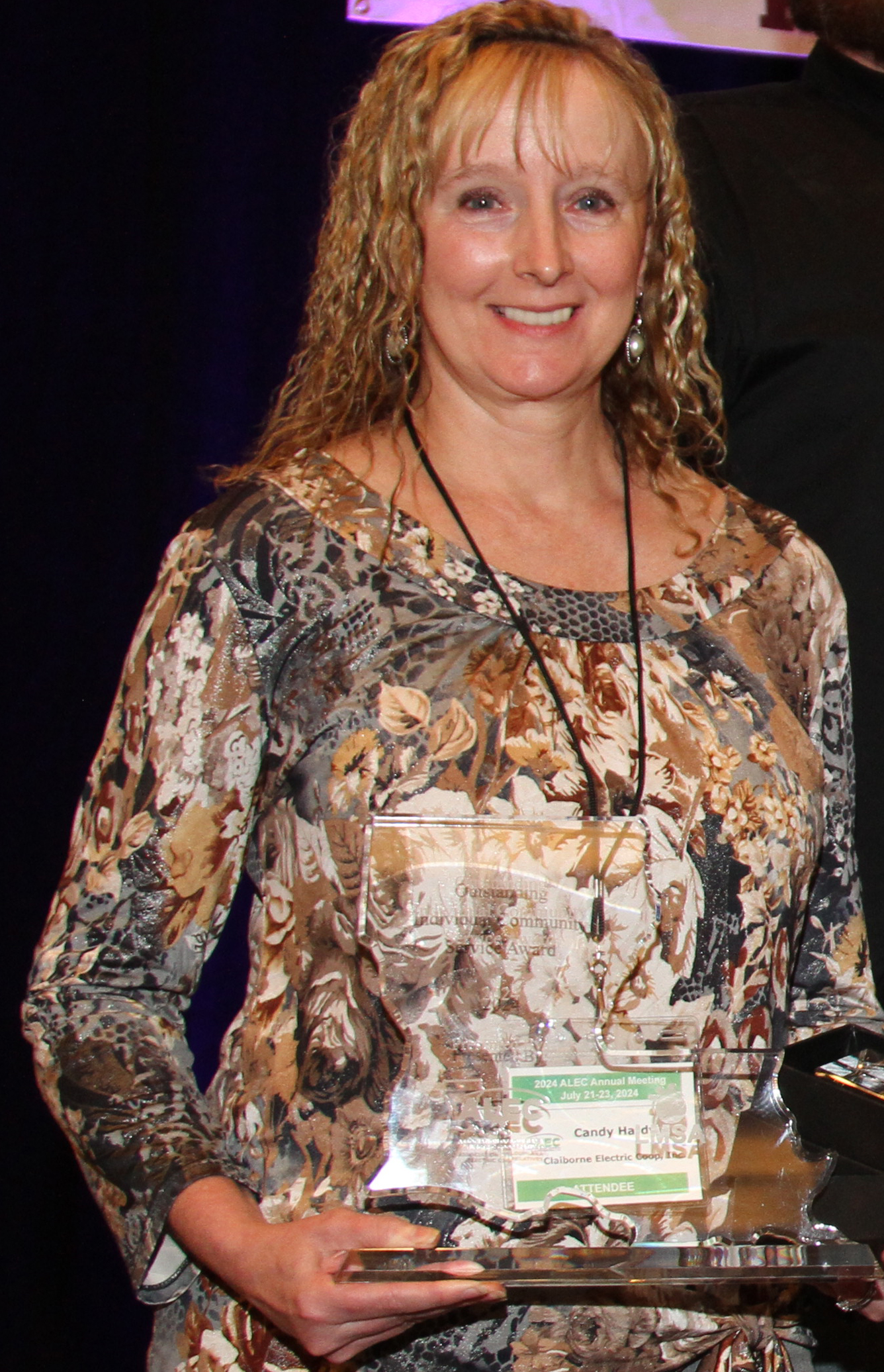 Candy Hardy wins 2024 Kevin Reeves Cooperative Spirit award – Claiborne Electric Co-op